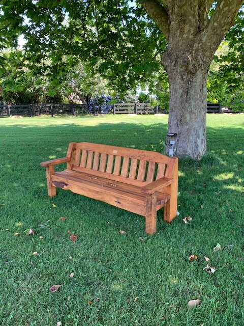 Rustic Park Bench : Maungaraho Edition | River Rustics